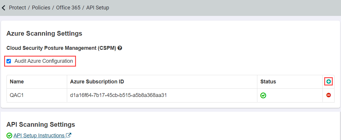 Configuring Azure CSPM audit